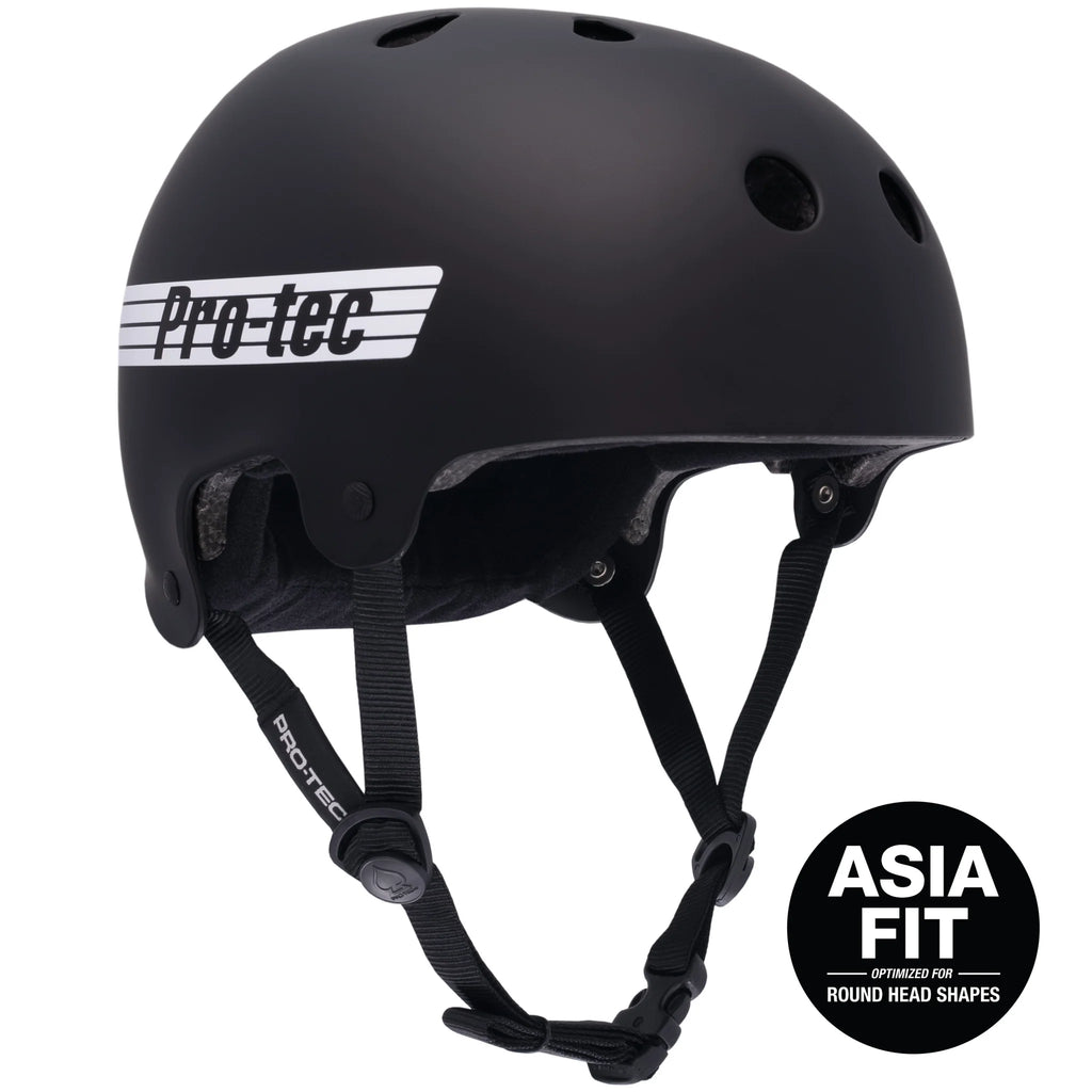 Pro Tec Low Pro Old School Certified Matte black Helmet – Prestige ...