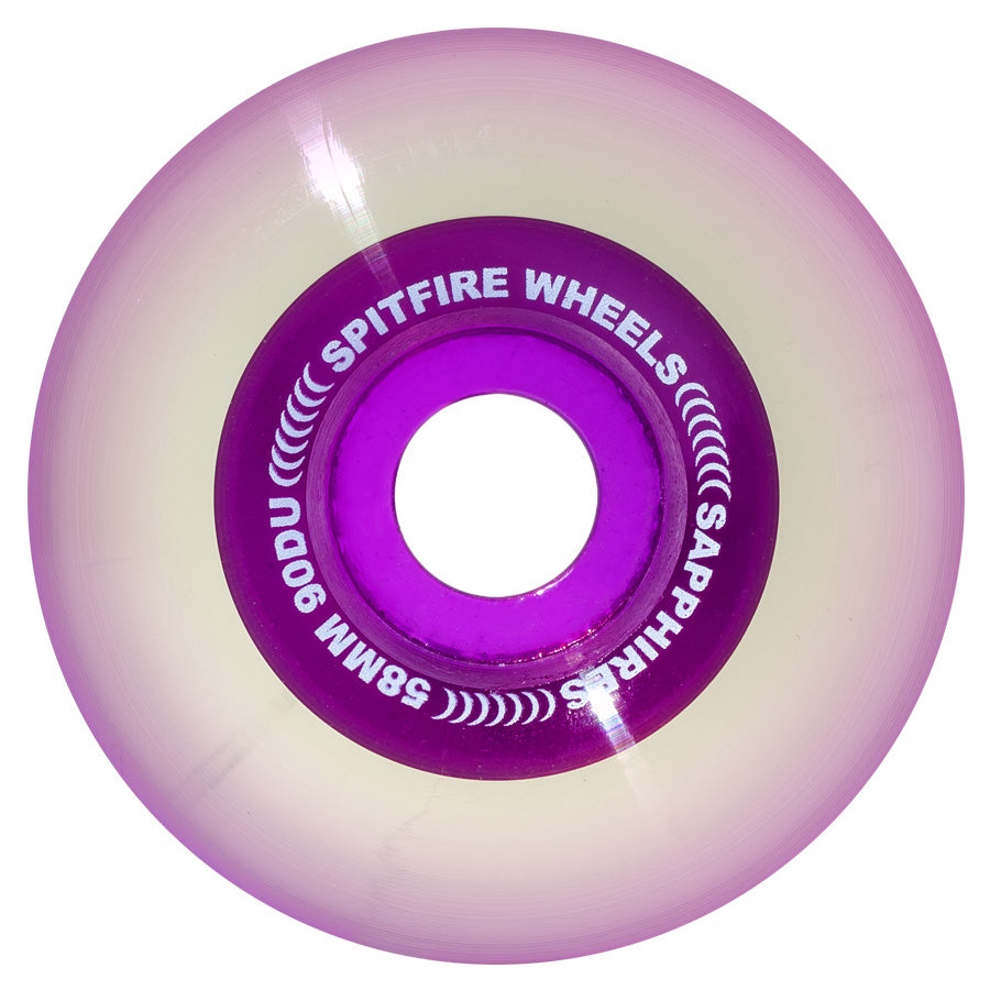 Spitfire Sapphires clear purple 58mm Wheels – Prestige Skateshop